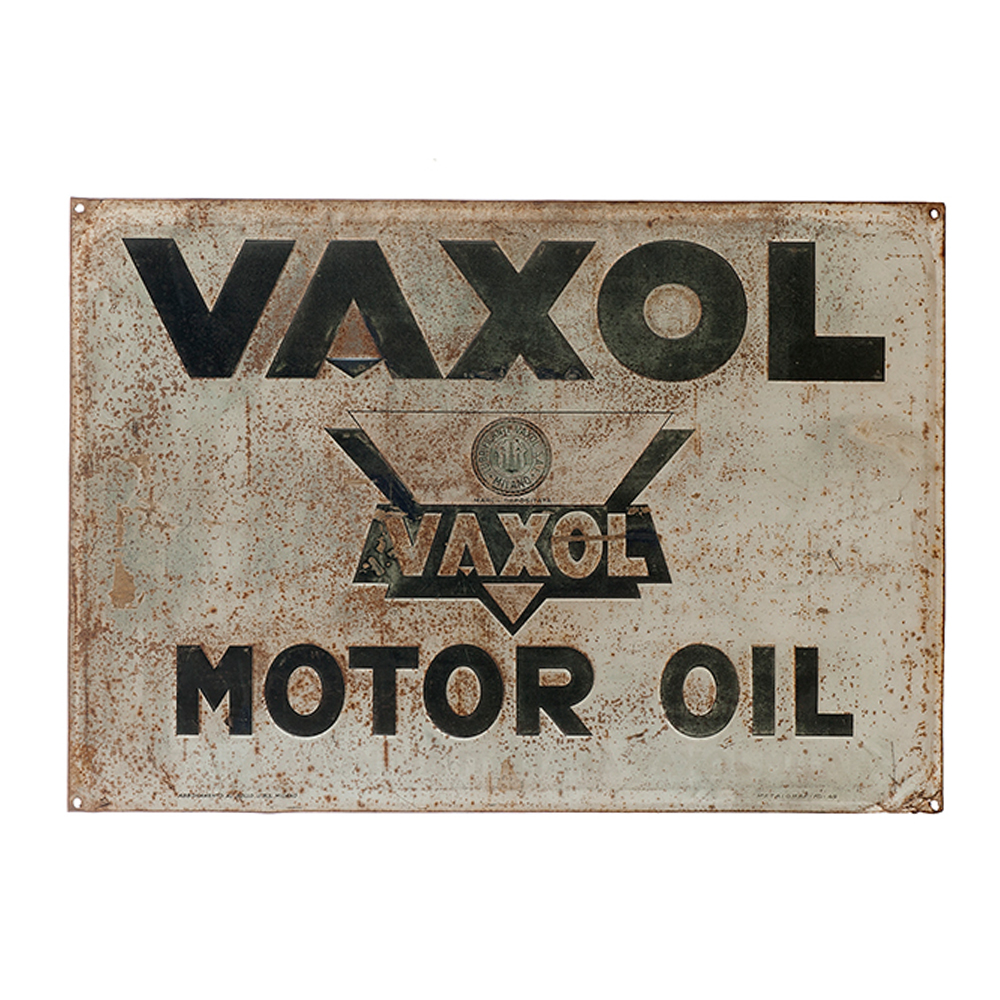 Vaxol Motor Oil Metallo- Manifesto Piccolo - Fisogni